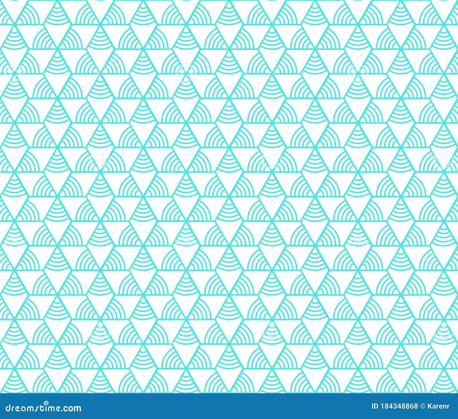 Teal Repeat Triangle Background with Abstract Geometric Seamless ...