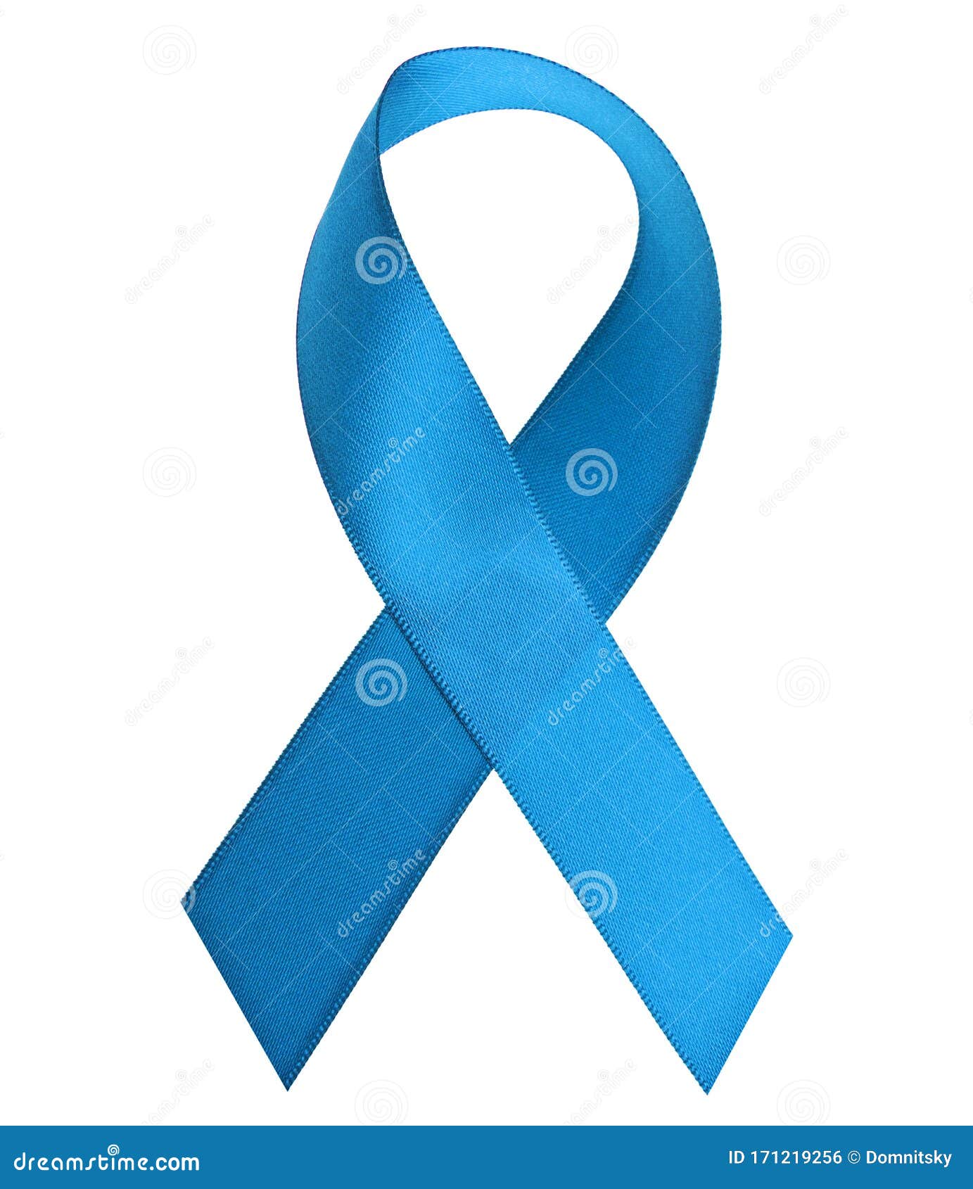 Teal Ribbon on White Background Stock Photo - Image of diaphragm ...