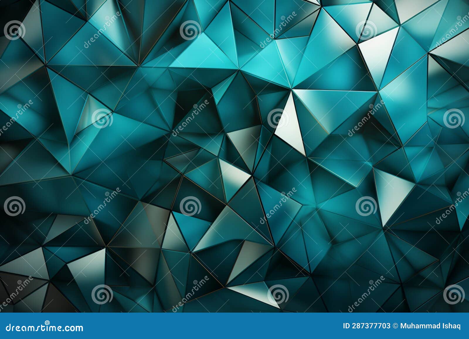 Teal Tessellation, Abstract Vector Backdrop Showcases a Mosaic of ...