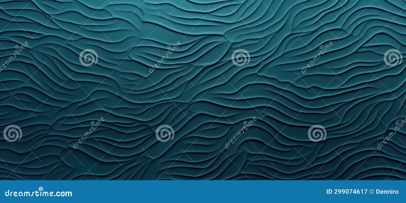 Teal Waves Elegance stock illustration. Illustration of wall - 299074617