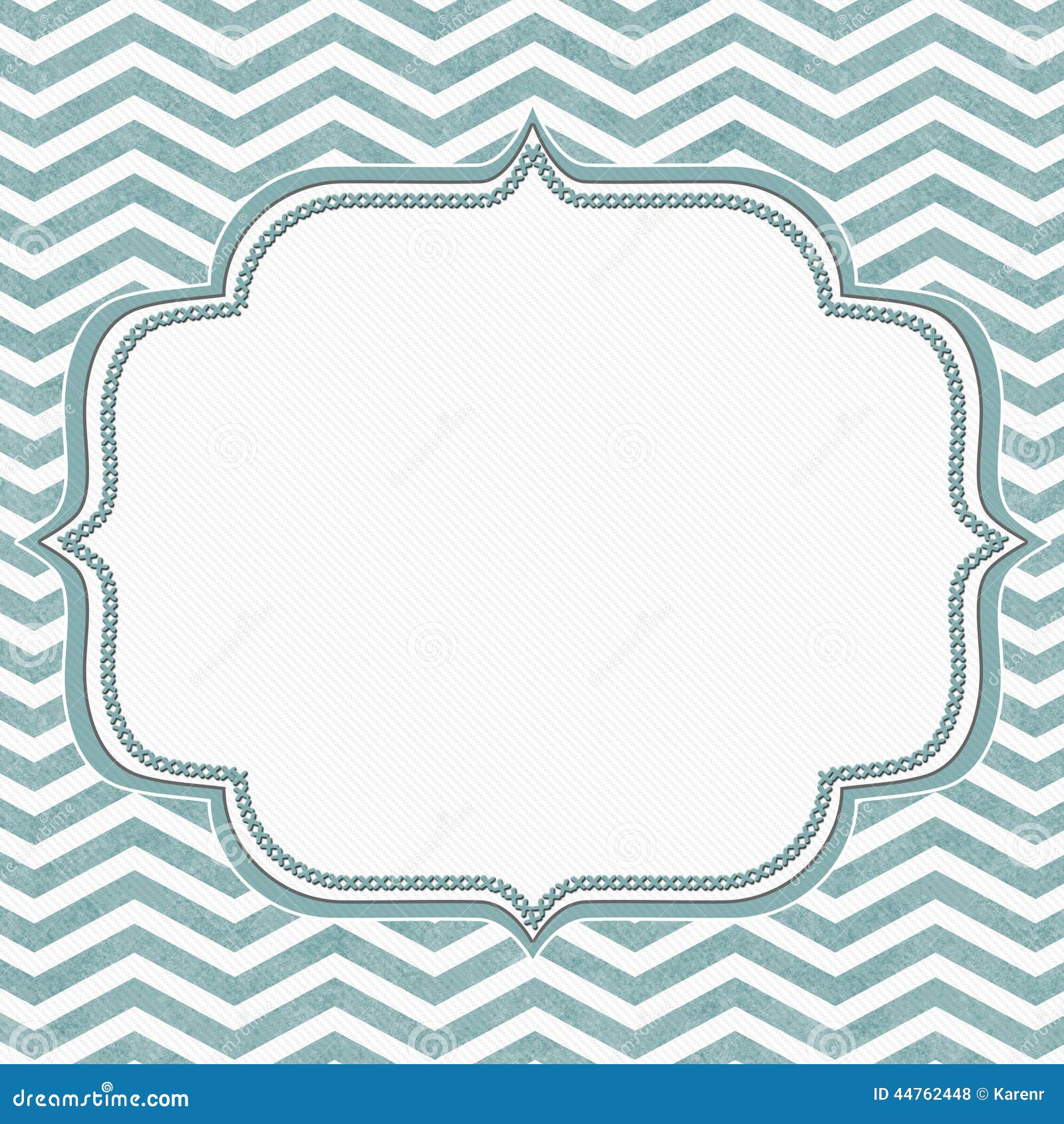 Chevron Blank Invitation Template Free