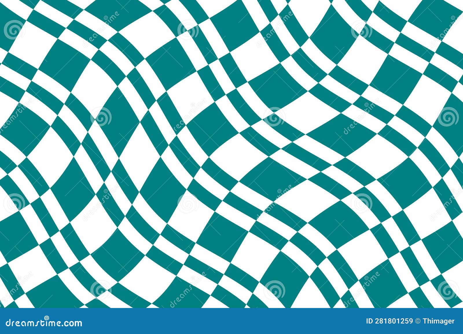 Teal and White Wavy Tartan Plaid Fabric Pattern. Stock Vector ...