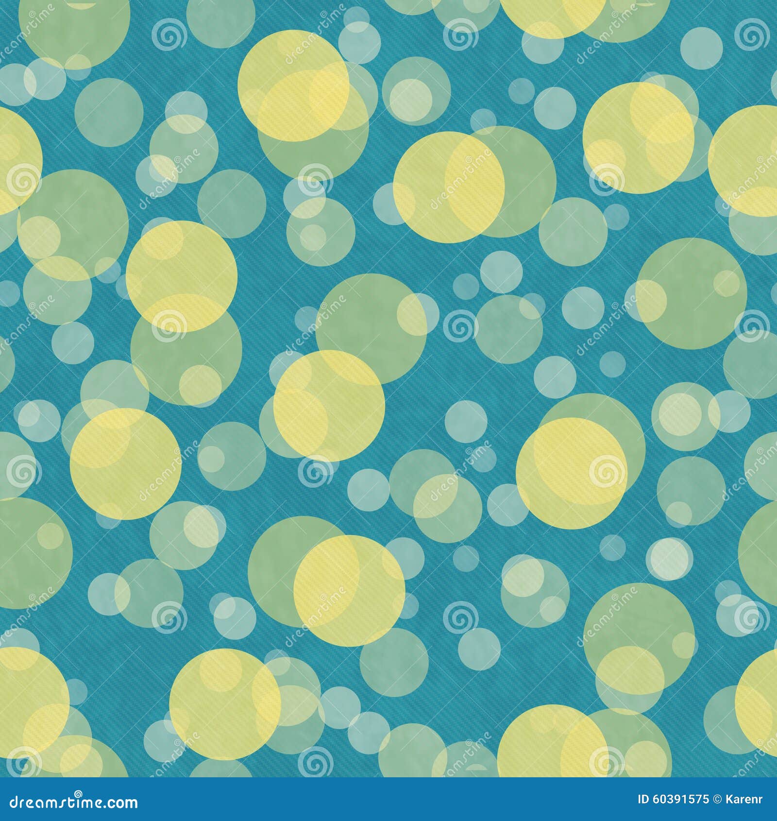 Teal and Yellow Transparent Polka Dot Tile Pattern Repeat Backgr Stock ...