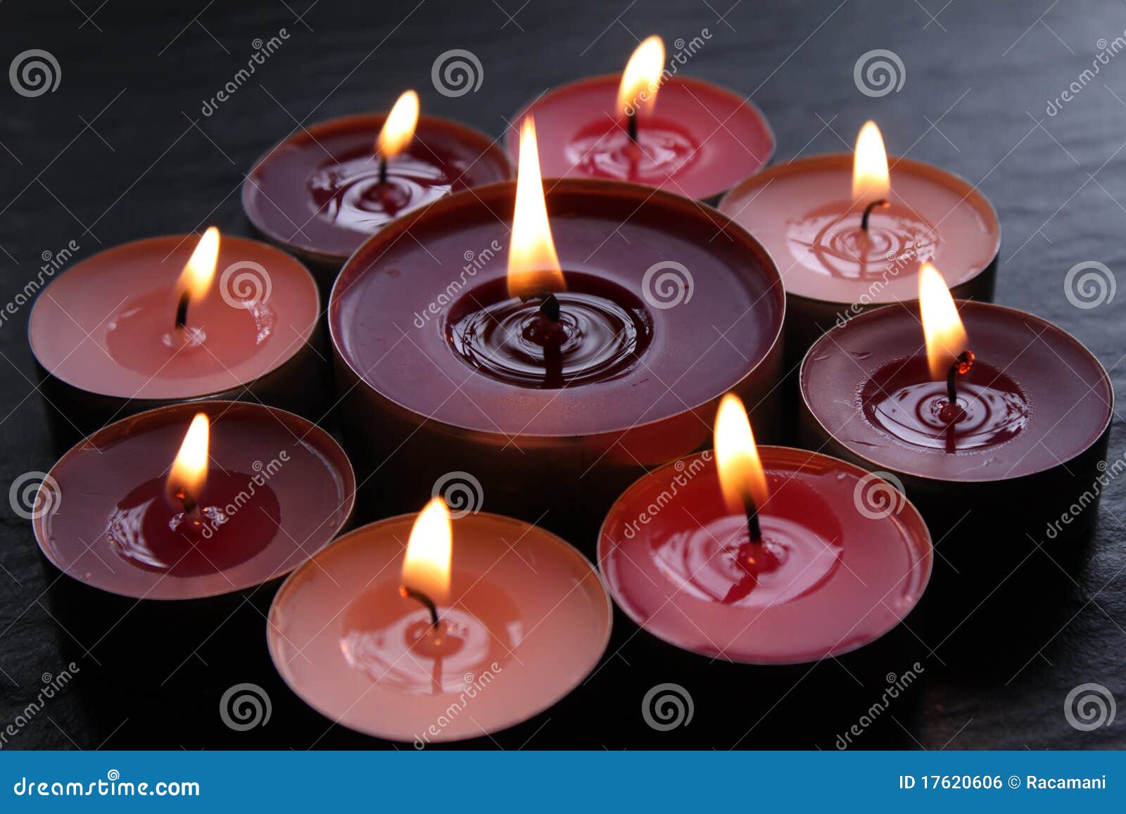 Tealight Candles stock photo. Image of flame, contemplative - 17620606