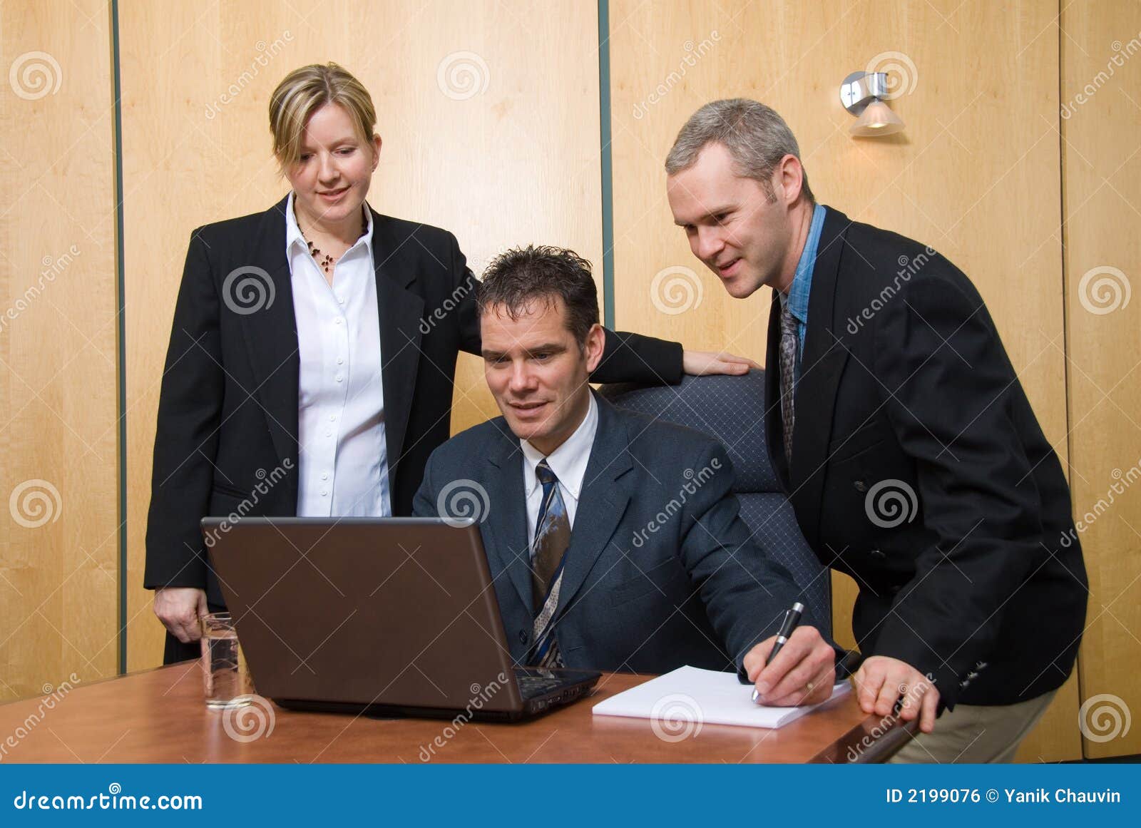 Team of 3 stock photo. Image of corporate, team, director - 2199076