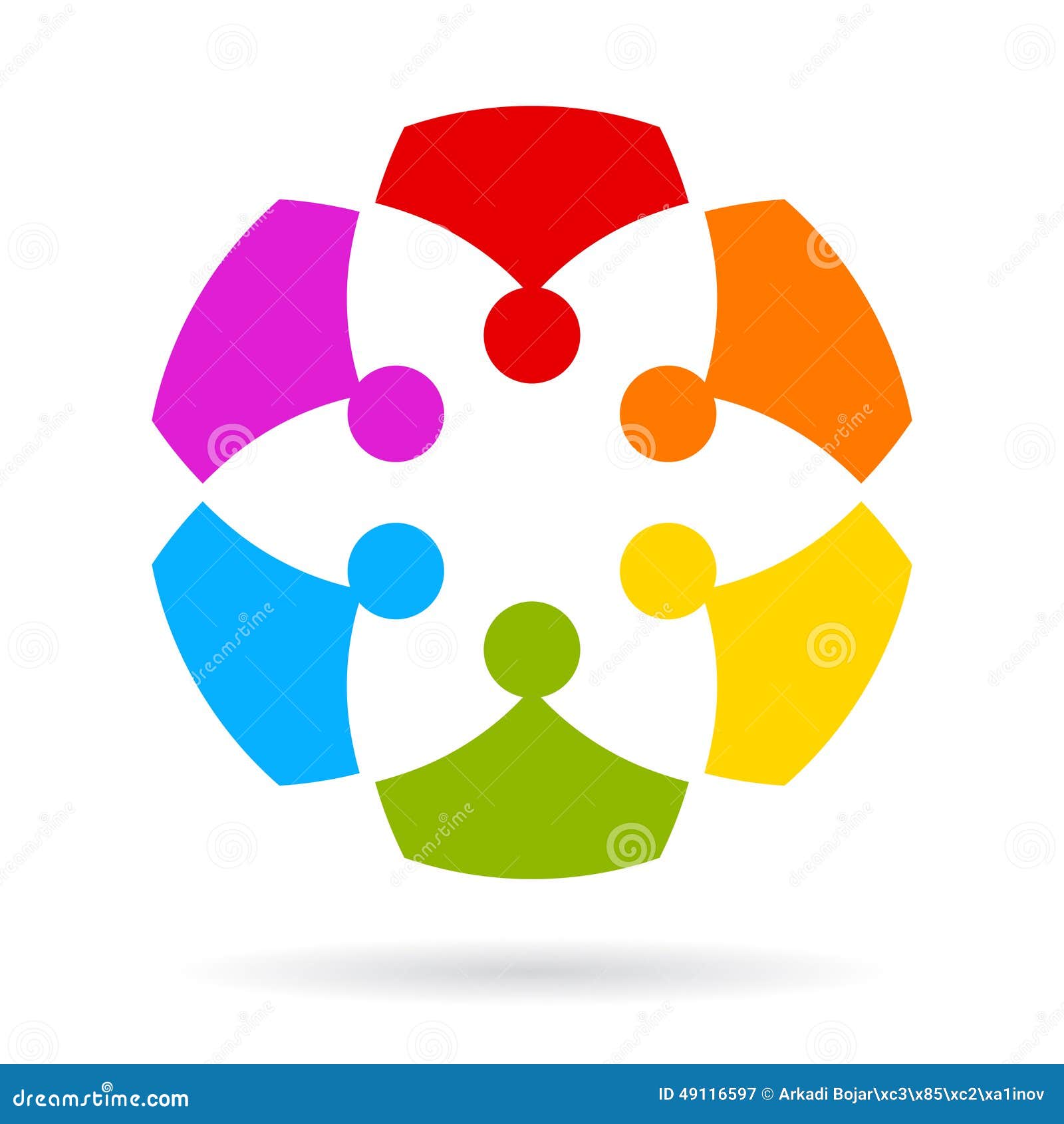 Team abstract icon stock vector. Illustration of together - 49116597