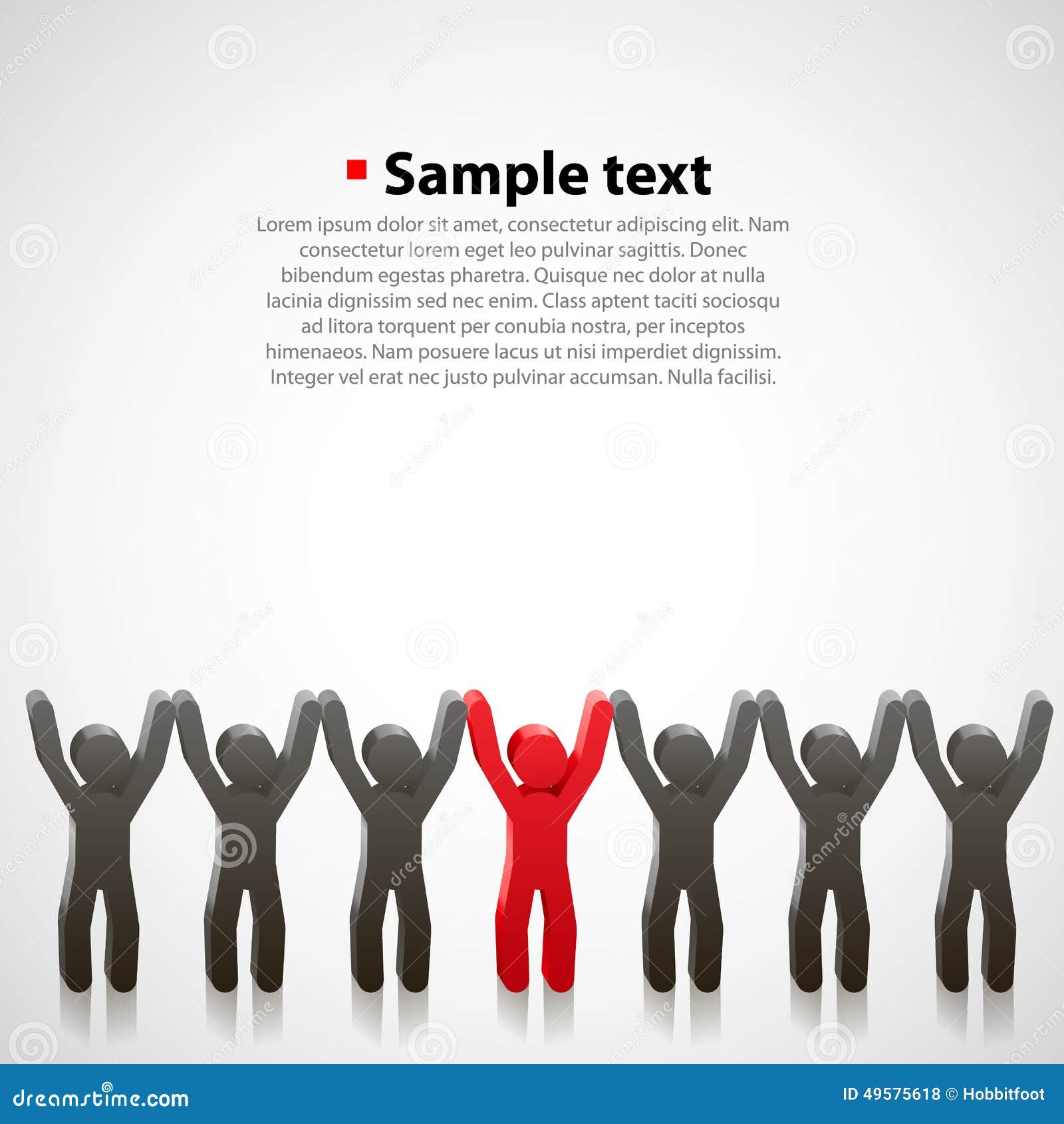 Team of abstract people stock vector. Illustration of progress - 49575618