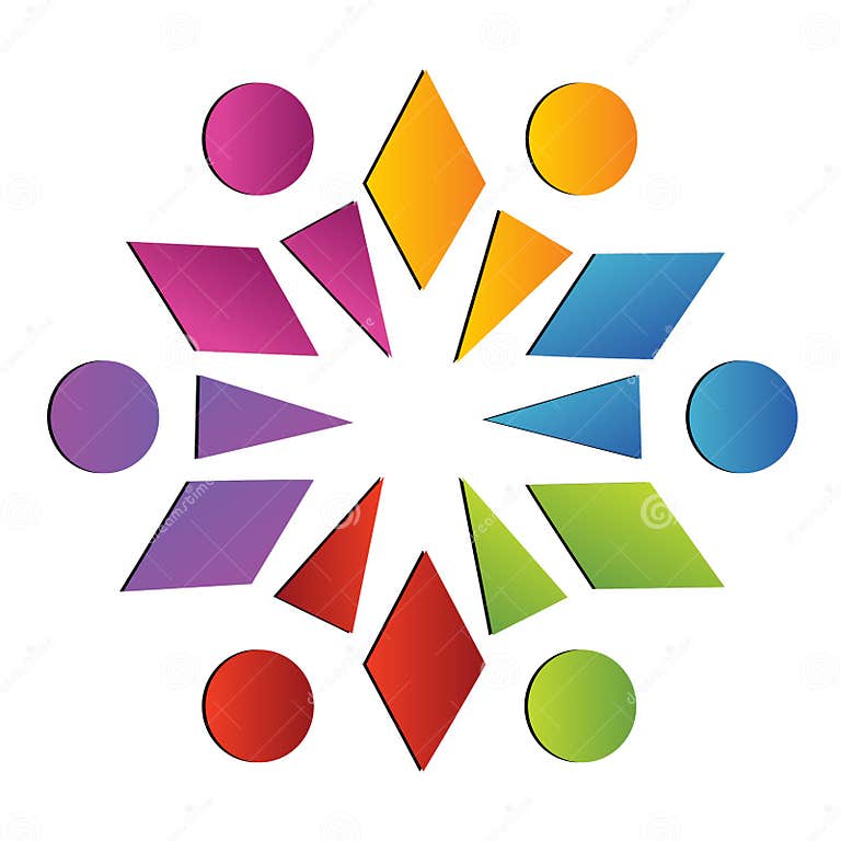 Team abstract social logo stock vector. Illustration of clip - 22160739
