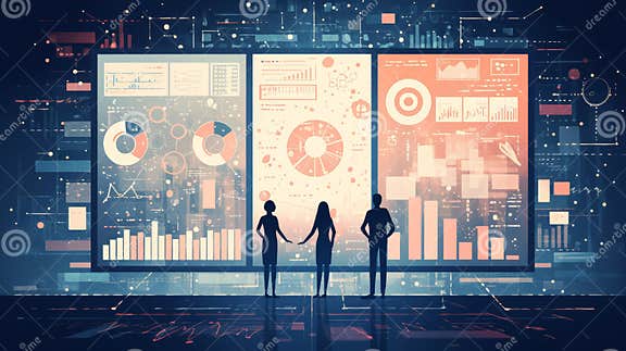 Team Analyzing Data Visualizations for Business Strategy and Insights ...