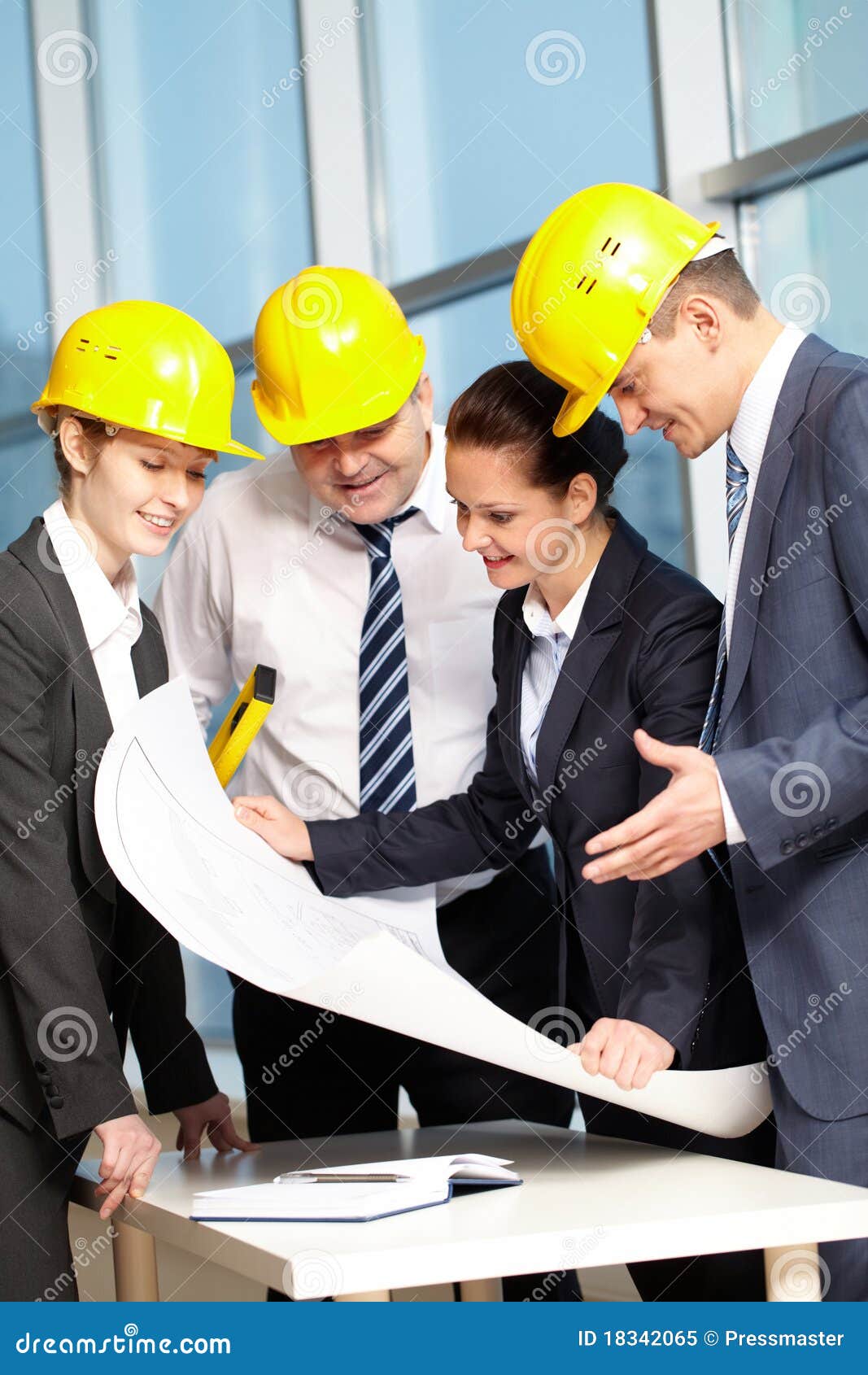 Team of architects stock image. Image of architect, manager - 18342065