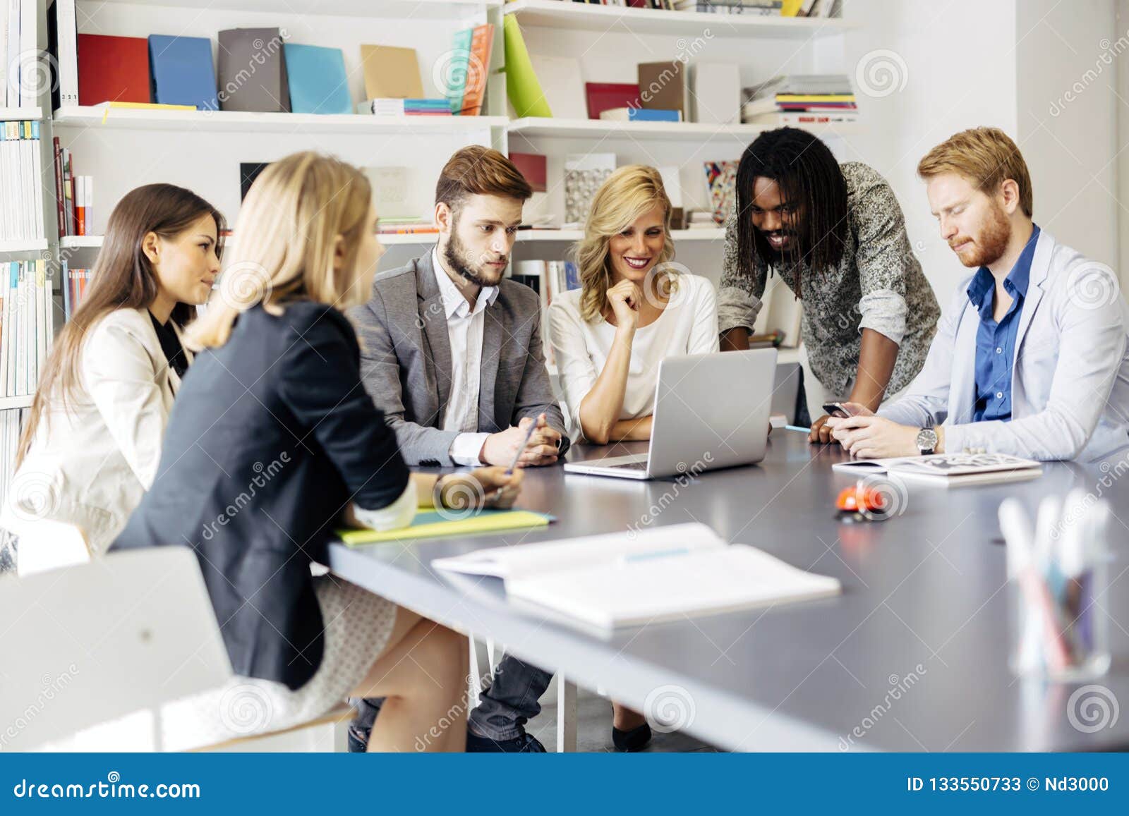 Team of Architects Discussing Future Plans Stock Image - Image of ...