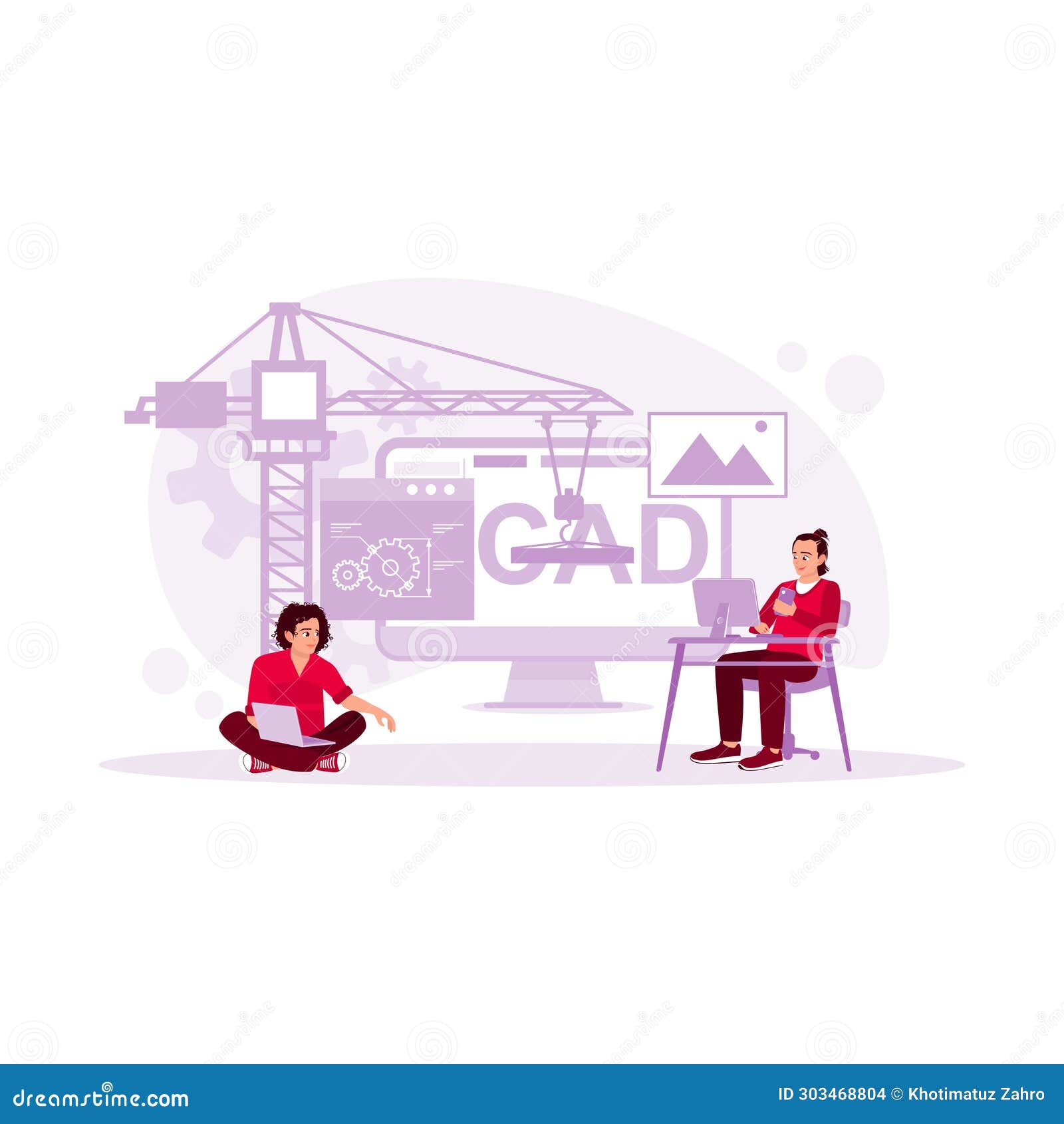 Team of Architects and Engineers Work on Building Complex Prototype ...