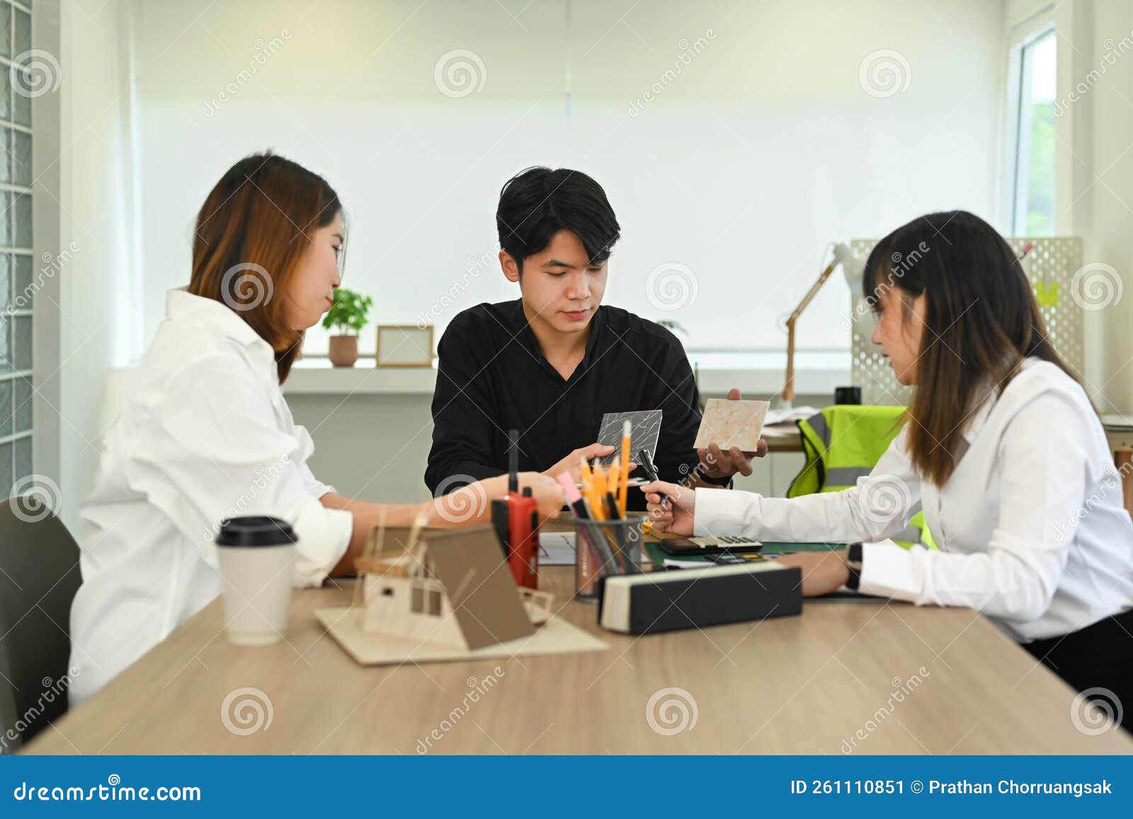 Team of Architects and Inspector Supervising Progress of Construction ...