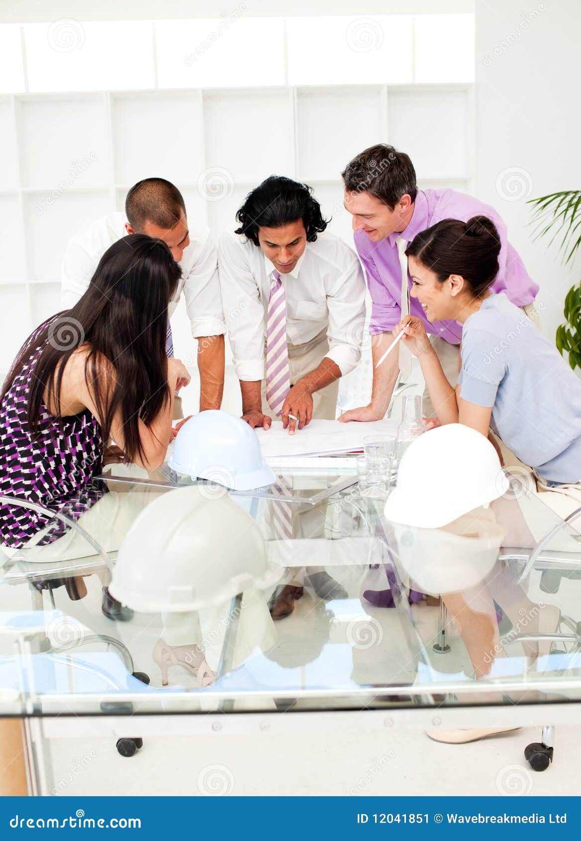 A Team of Architects at the Meeting Stock Image - Image of businessman ...