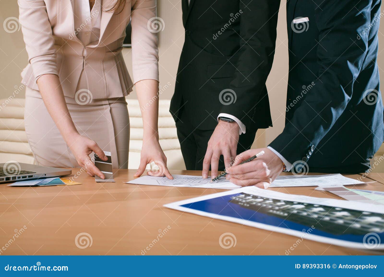 Team of Architects Meeting in Office Stock Photo - Image of cooperation ...