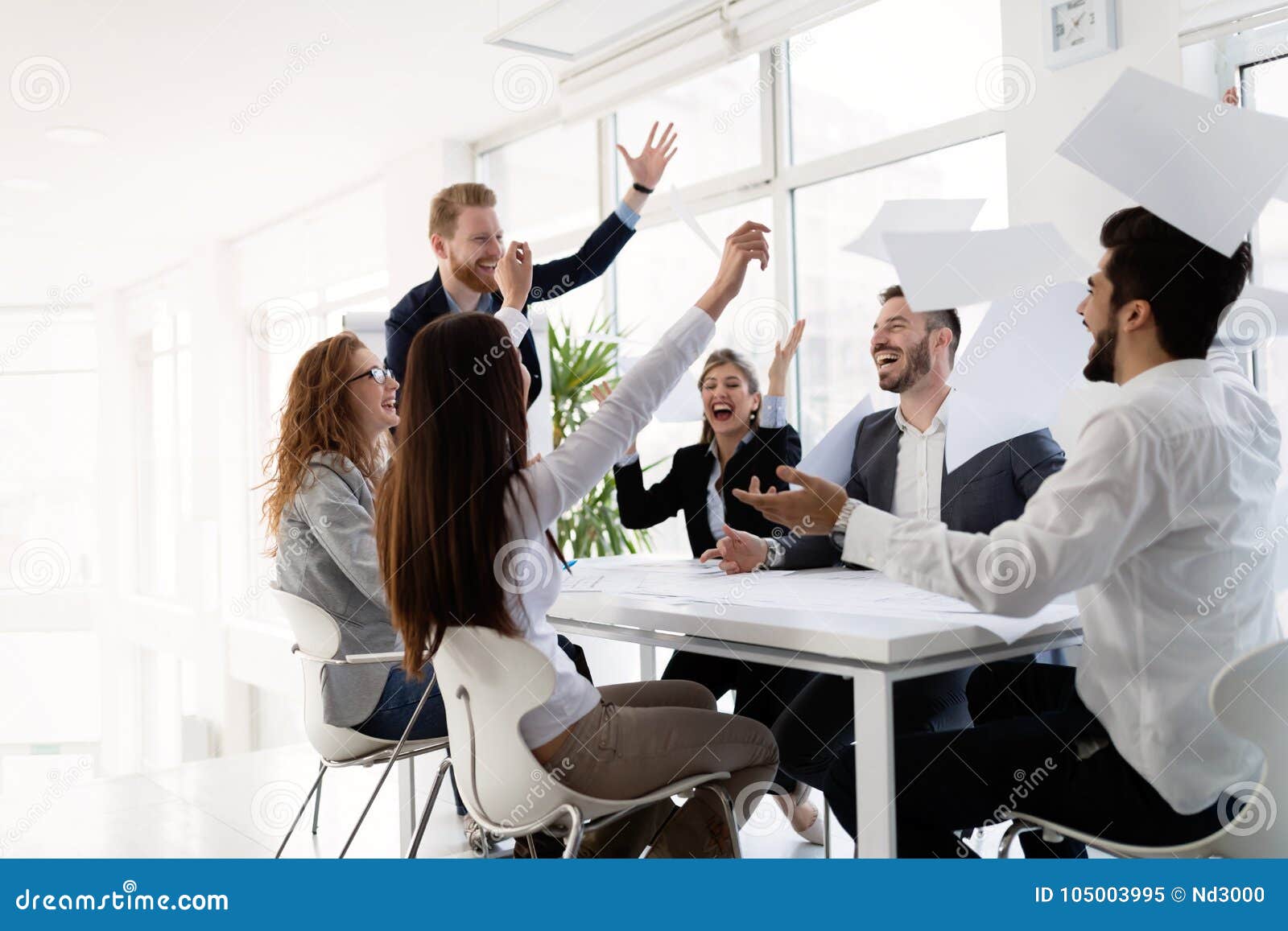 Team of Architects Working Together on Project Stock Image - Image of ...