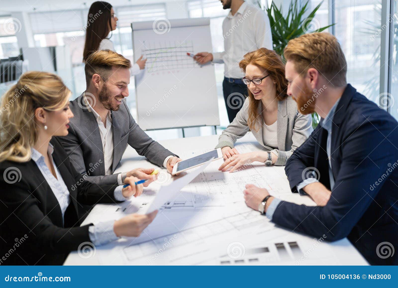 Team of Architects Working Together on Project Stock Photo - Image of ...