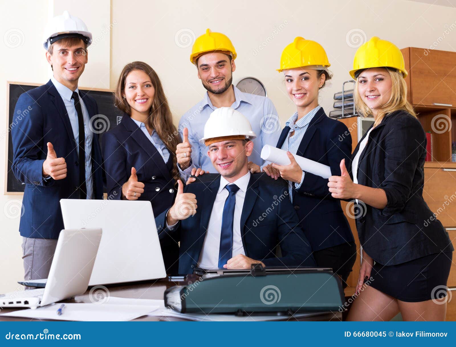 Team Of Architectural Engineers Stock Photo - Image: 66680045