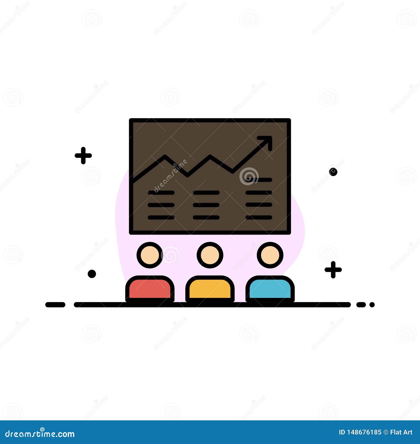 Team, Arrow, Business, Chart, Efforts, Graph, Success Business Flat ...