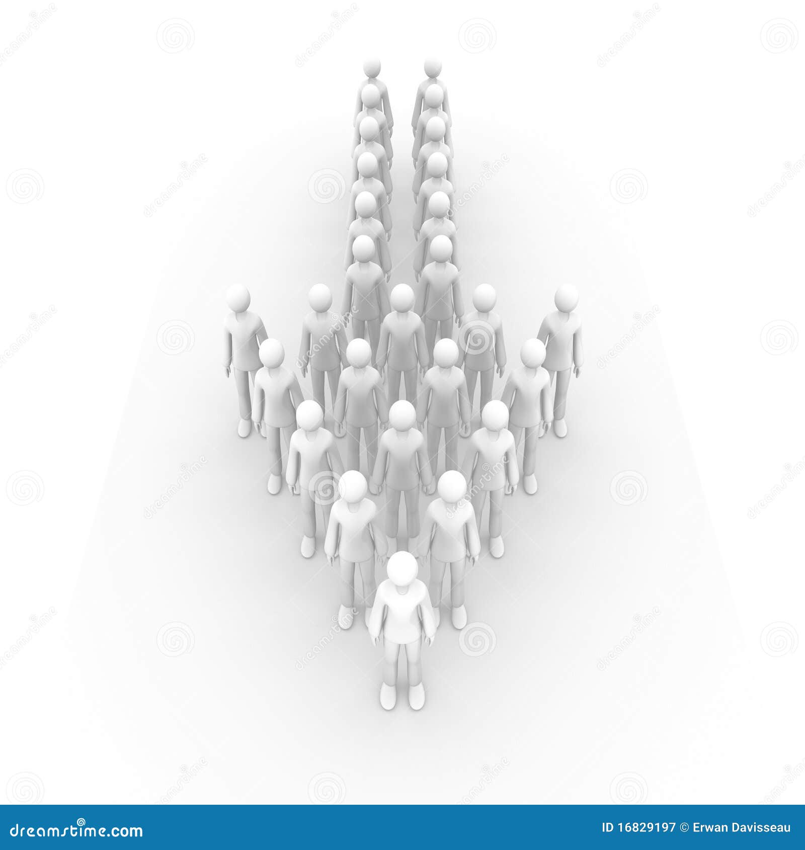 Team as one stock illustration. Illustration of arrow - 16829197