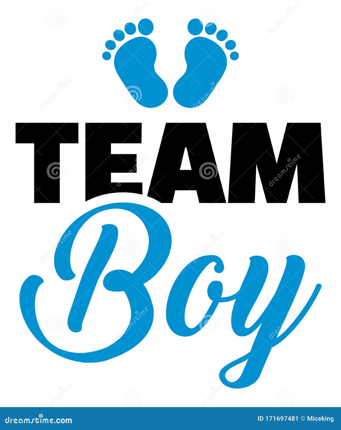 Team baby boy blue stock vector. Illustration of daughter - 171697481