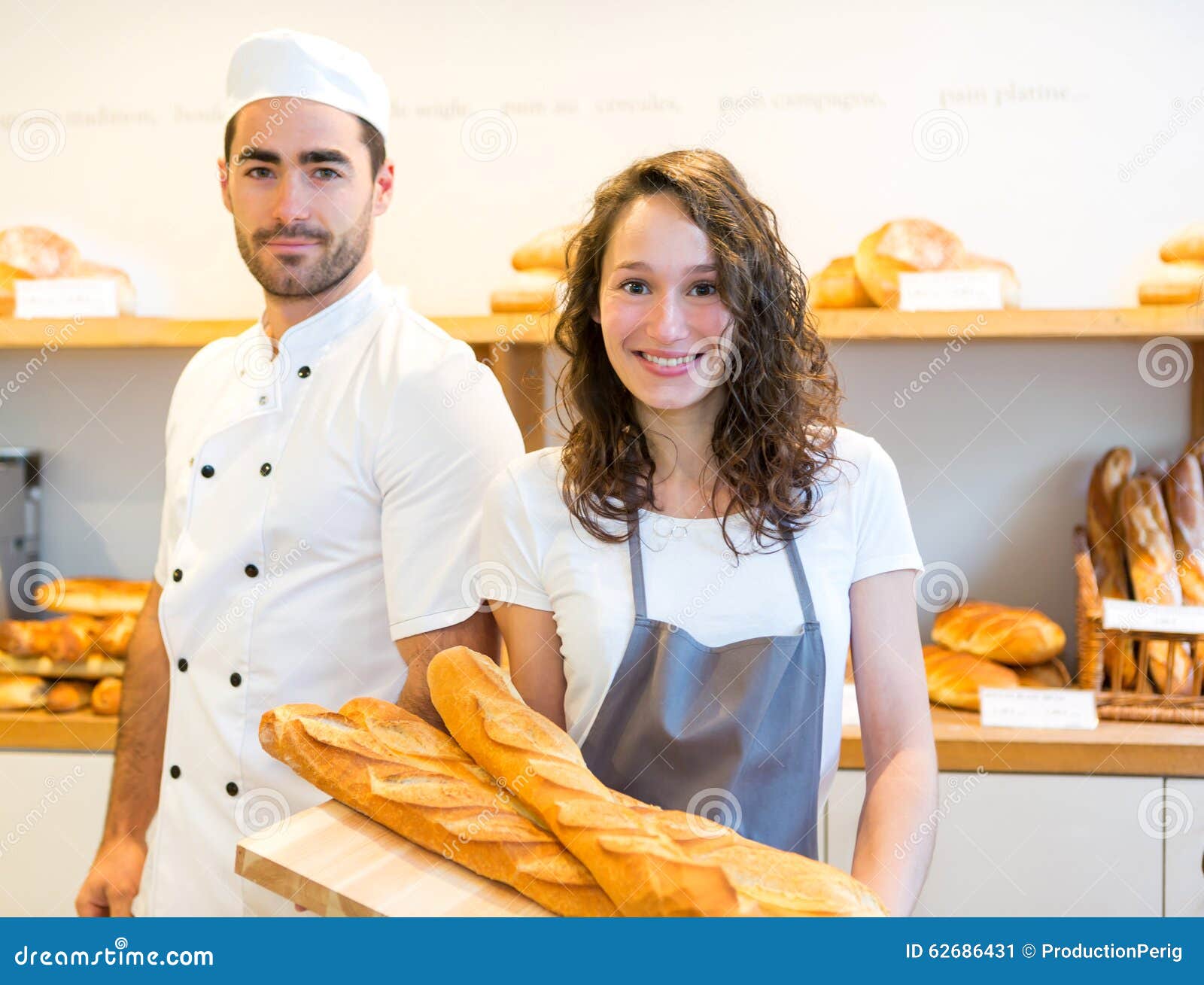 Team of Bakers Working at the Bakery Stock Image - Image of work, baker ...