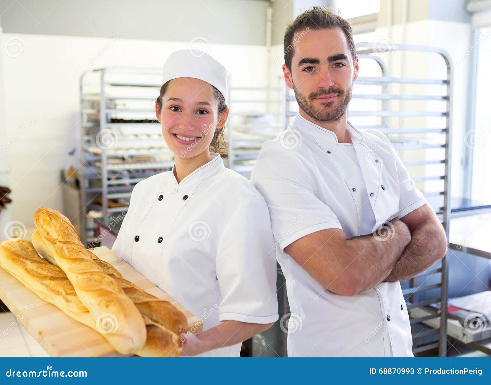Team of Bakers Working at the Bakery Stock Image - Image of women, work ...