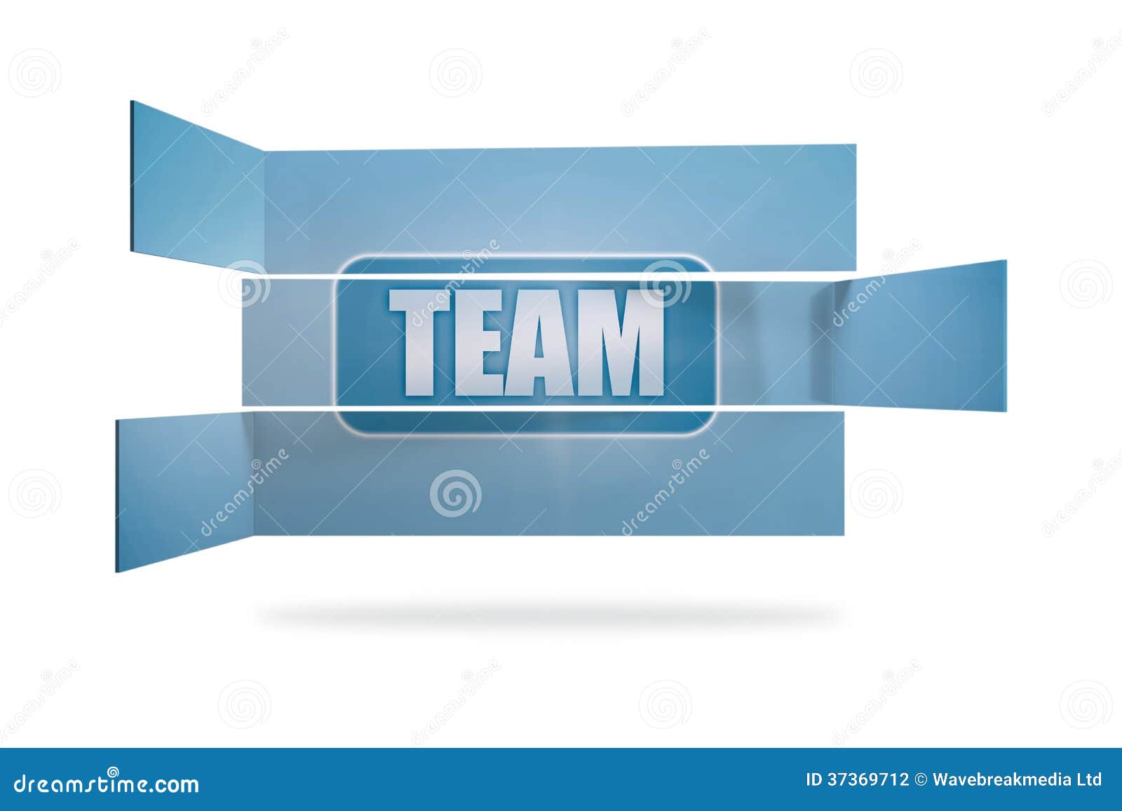 Team Banner on Abstract Screen Stock Illustration - Illustration of ...