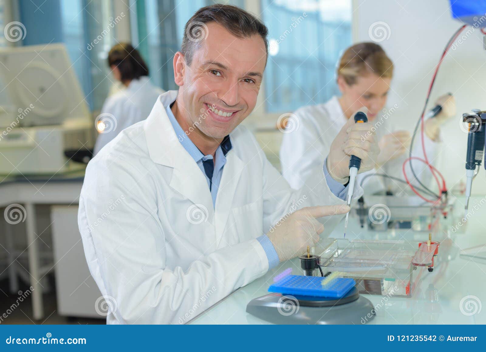 Team of Biological Technician Stock Photo - Image of strategy, innovate ...