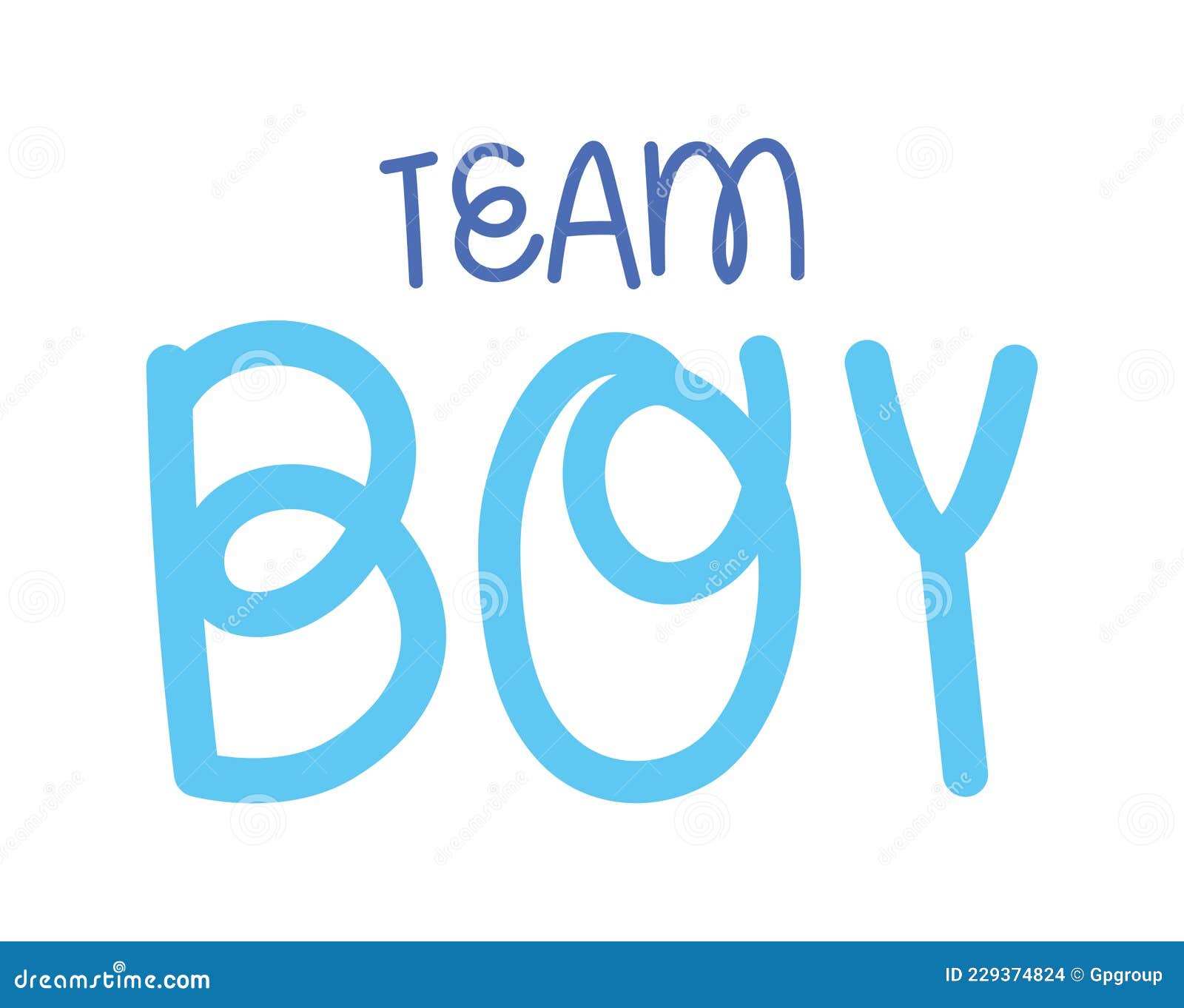 Team boy lettering stock vector. Illustration of birthday - 229374824