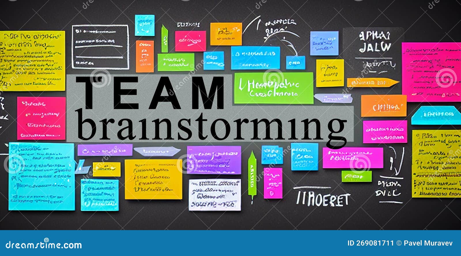 Team Brainstorming Background. Project Planning. Generative Ai Stock ...