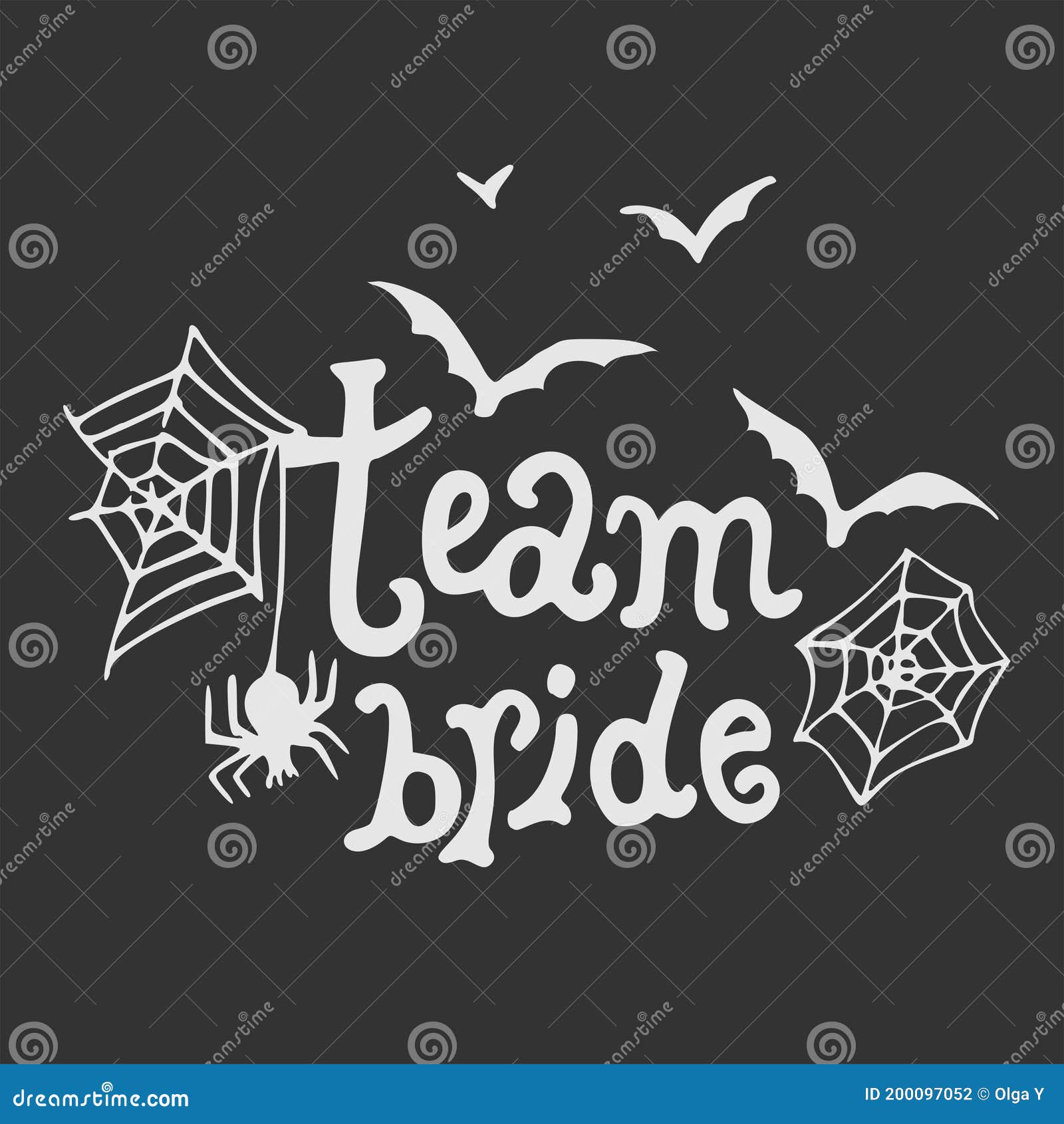 Team Bride Card Template, Vector Illustration Stock Illustration ...