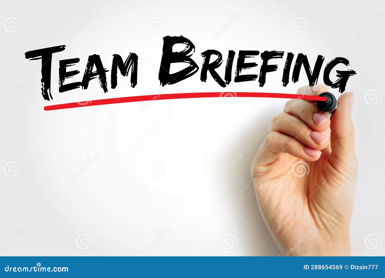 Team Briefing is a Process Which Involves Managers Talking To Their ...