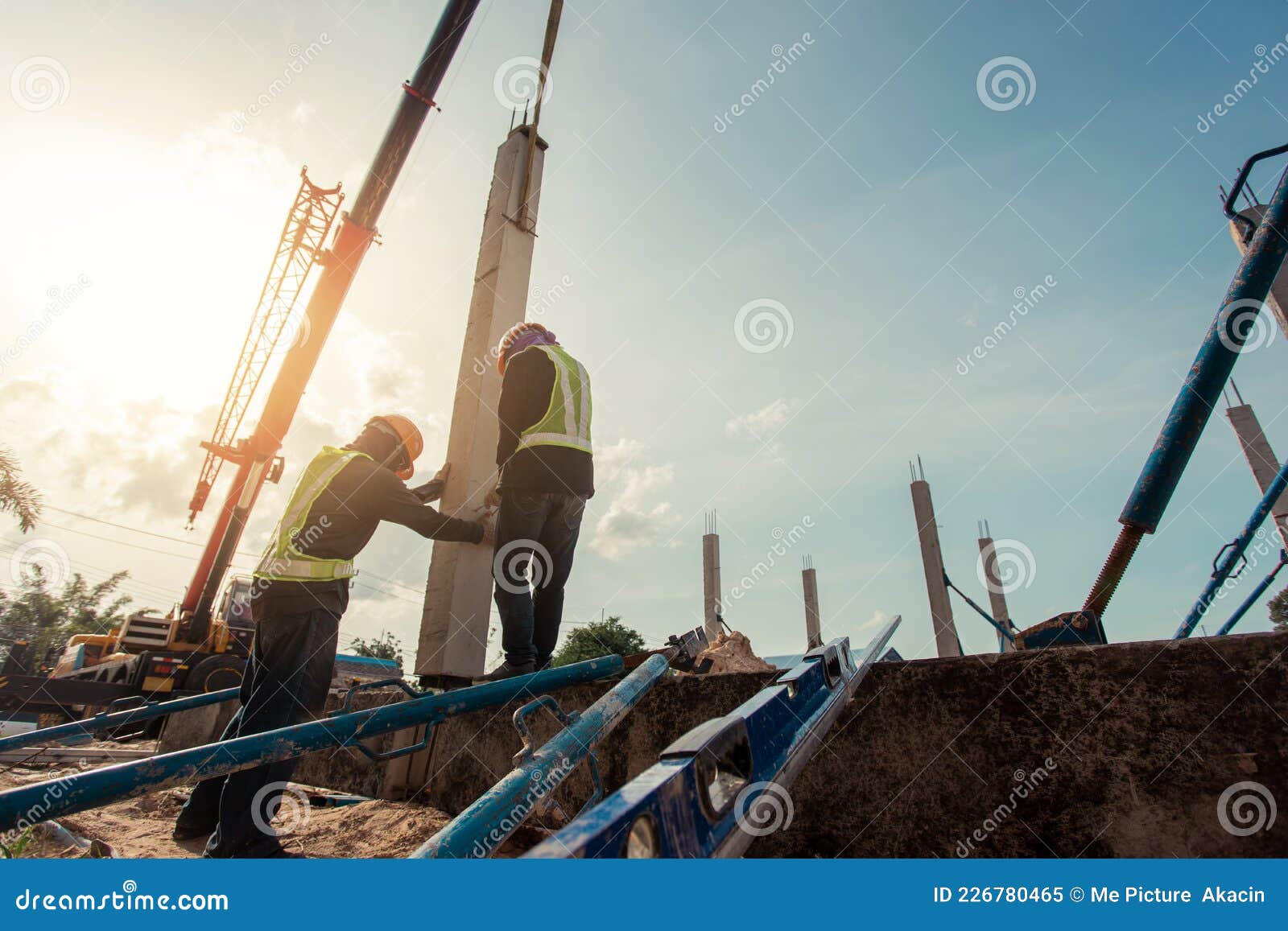 Team Builder Working in Construction Site Work Editorial Image - Image ...