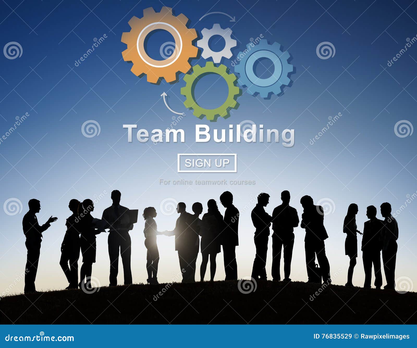 Team Building Busines Collaboration Development Concept Stock Image ...
