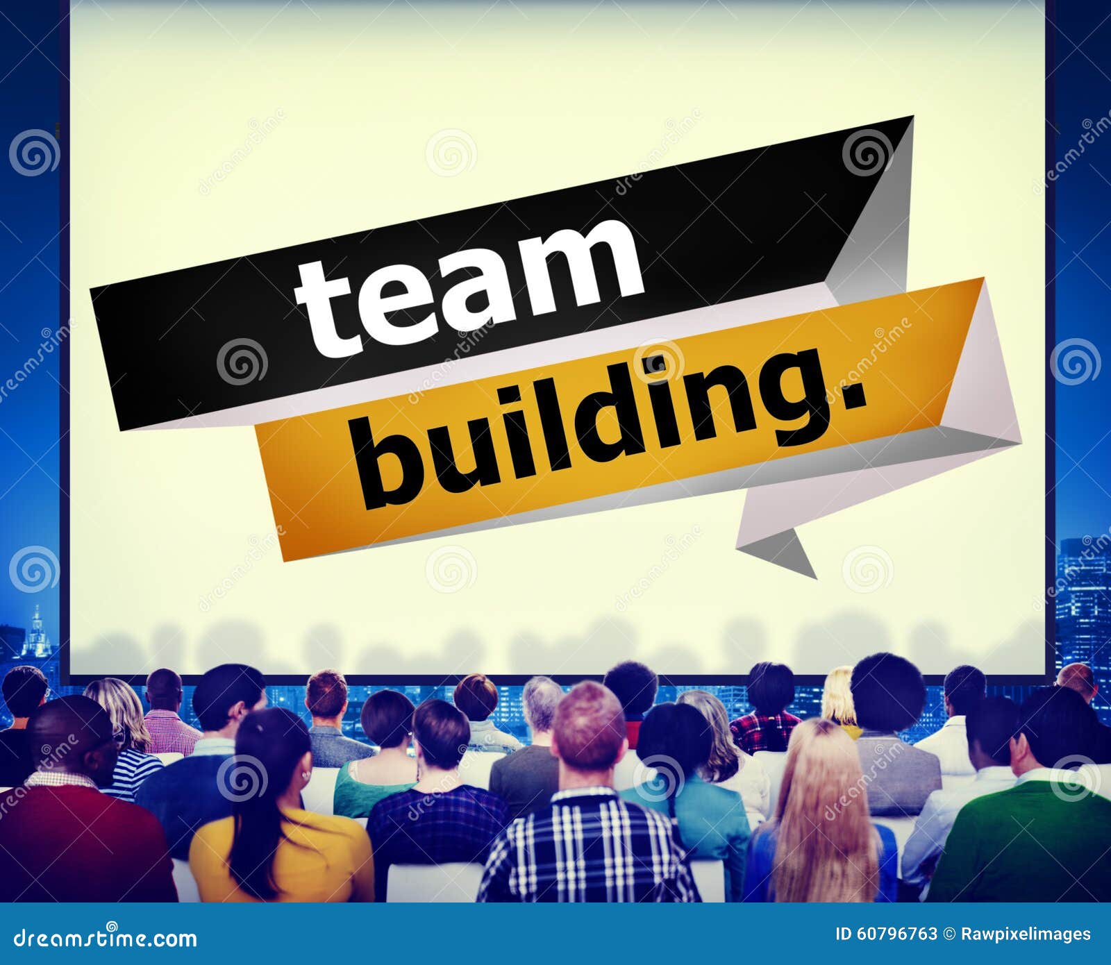 Team Building Cooperate Cooperation Management Concept Stock Image ...