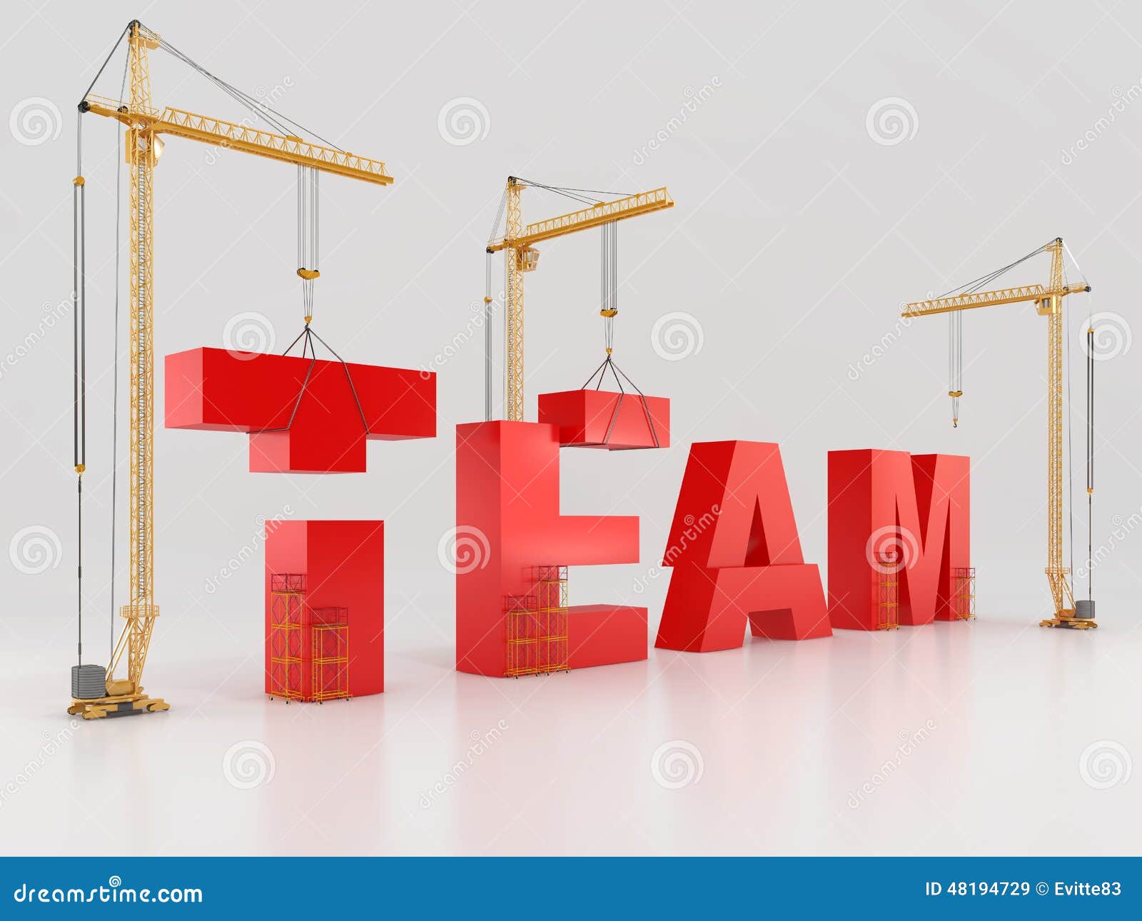 Team building. stock illustration. Illustration of synergy - 48194729