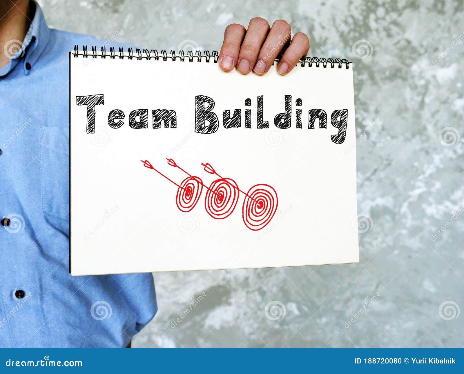 Team Building Inscription on the Sheet Stock Photo - Image of practical ...