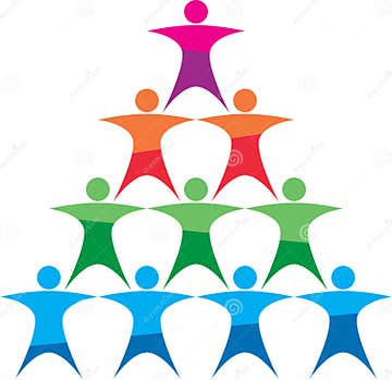 Team building logo stock vector. Illustration of clip - 39052255