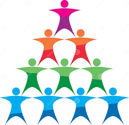 Team building logo stock vector. Illustration of clip - 39052255