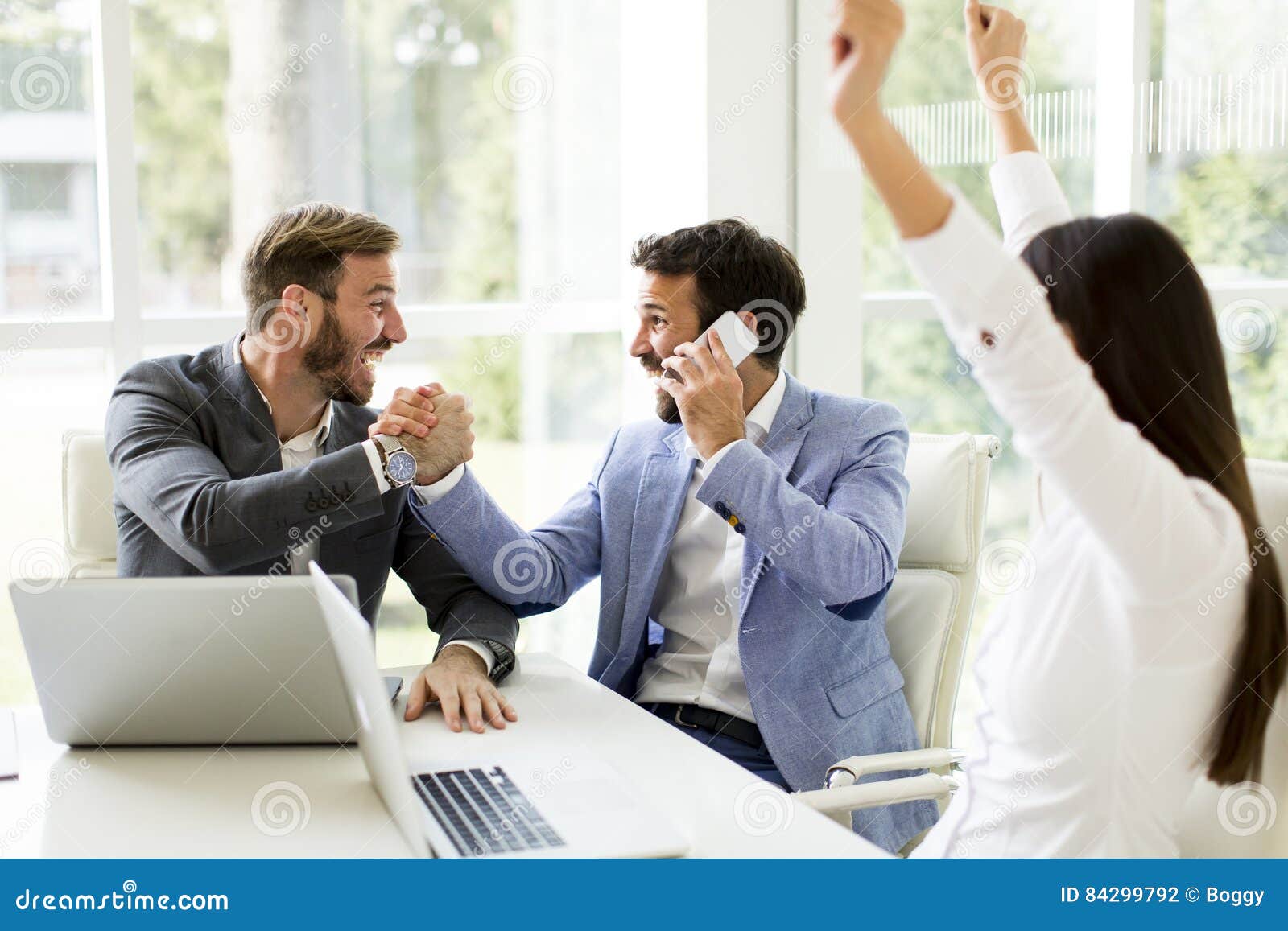 Team Building in a Modern Office Stock Photo - Image of corporate ...