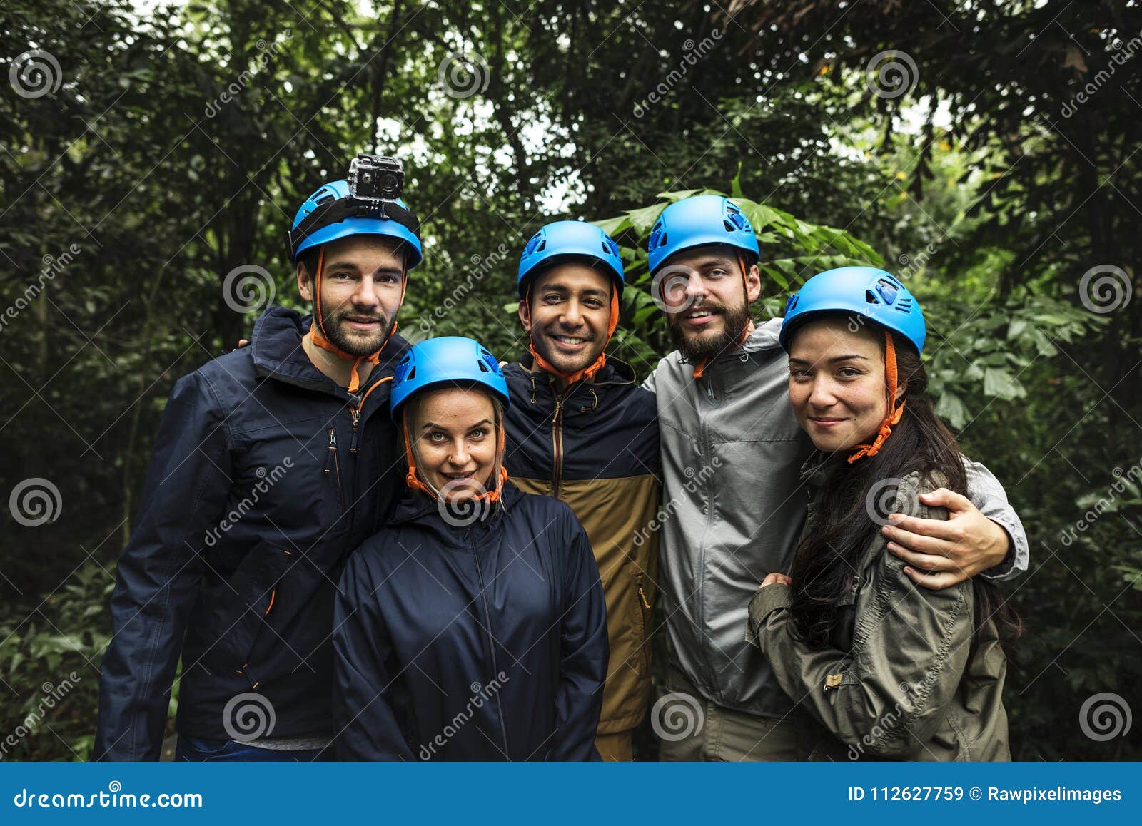 Team Building Outdoor in the Forest Stock Image - Image of building ...