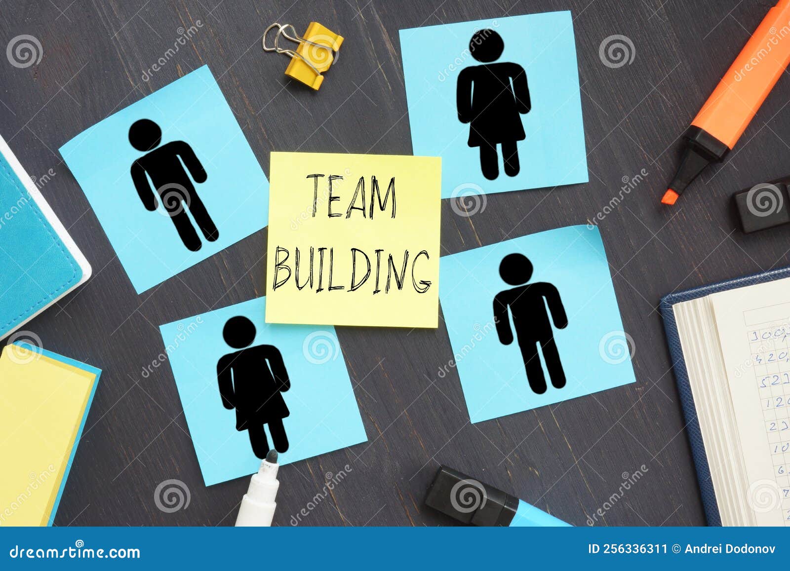 Team Building Process is Shown Using the Text Stock Image - Image of ...