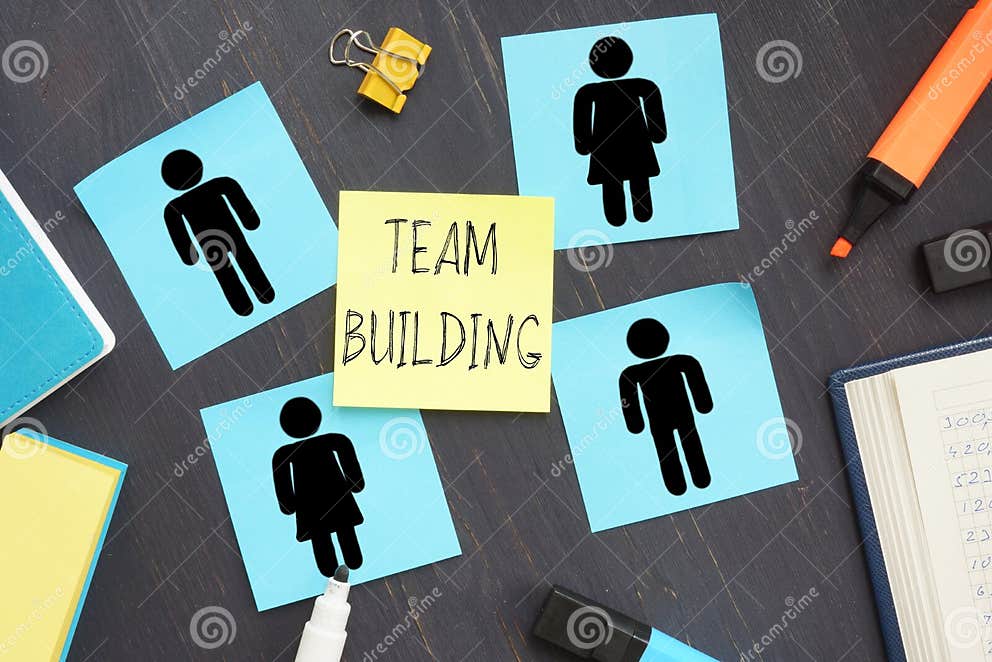 Team Building Process is Shown Using the Text Stock Image - Image of ...