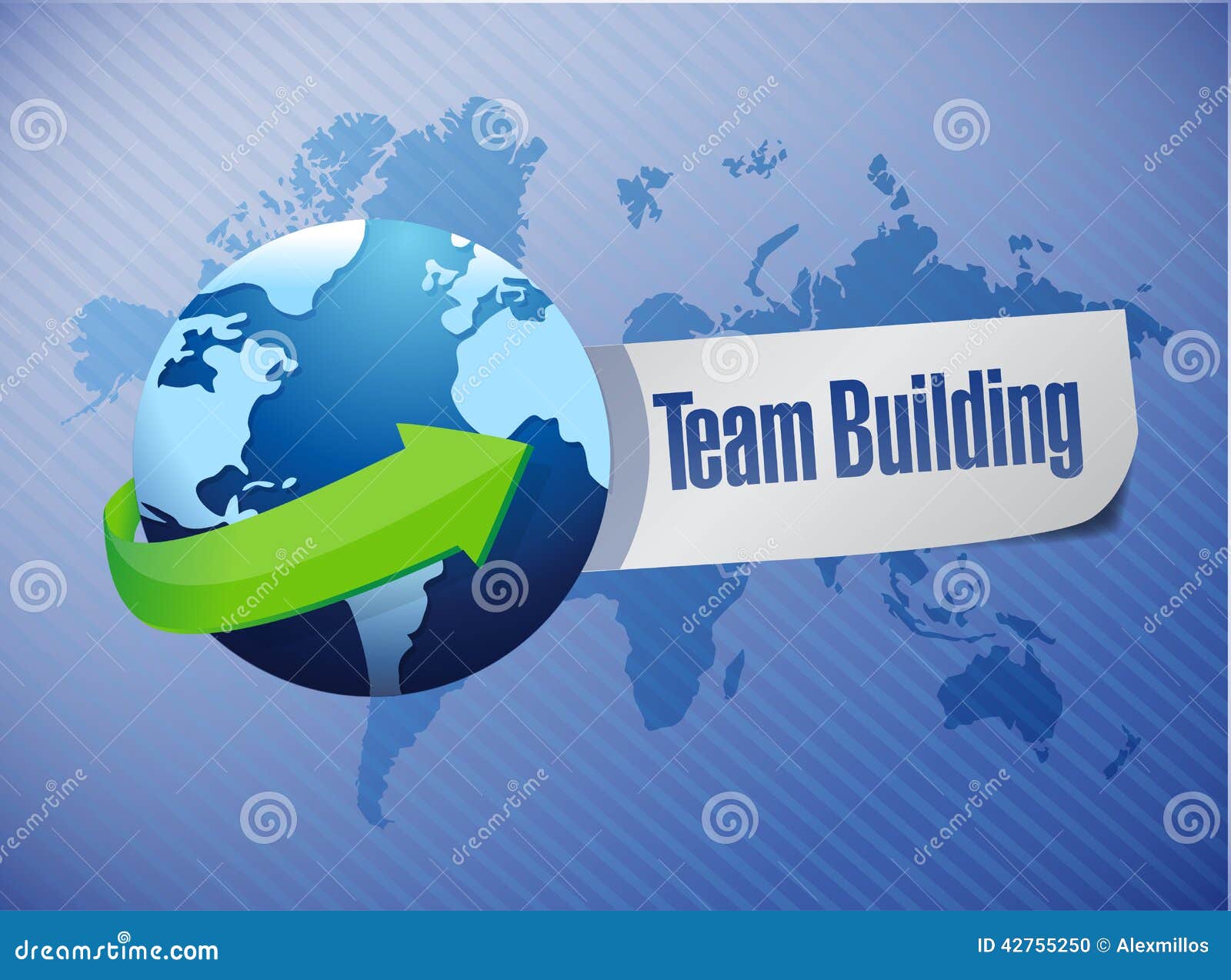 Team Building Sign Illustration Design Stock Illustration ...