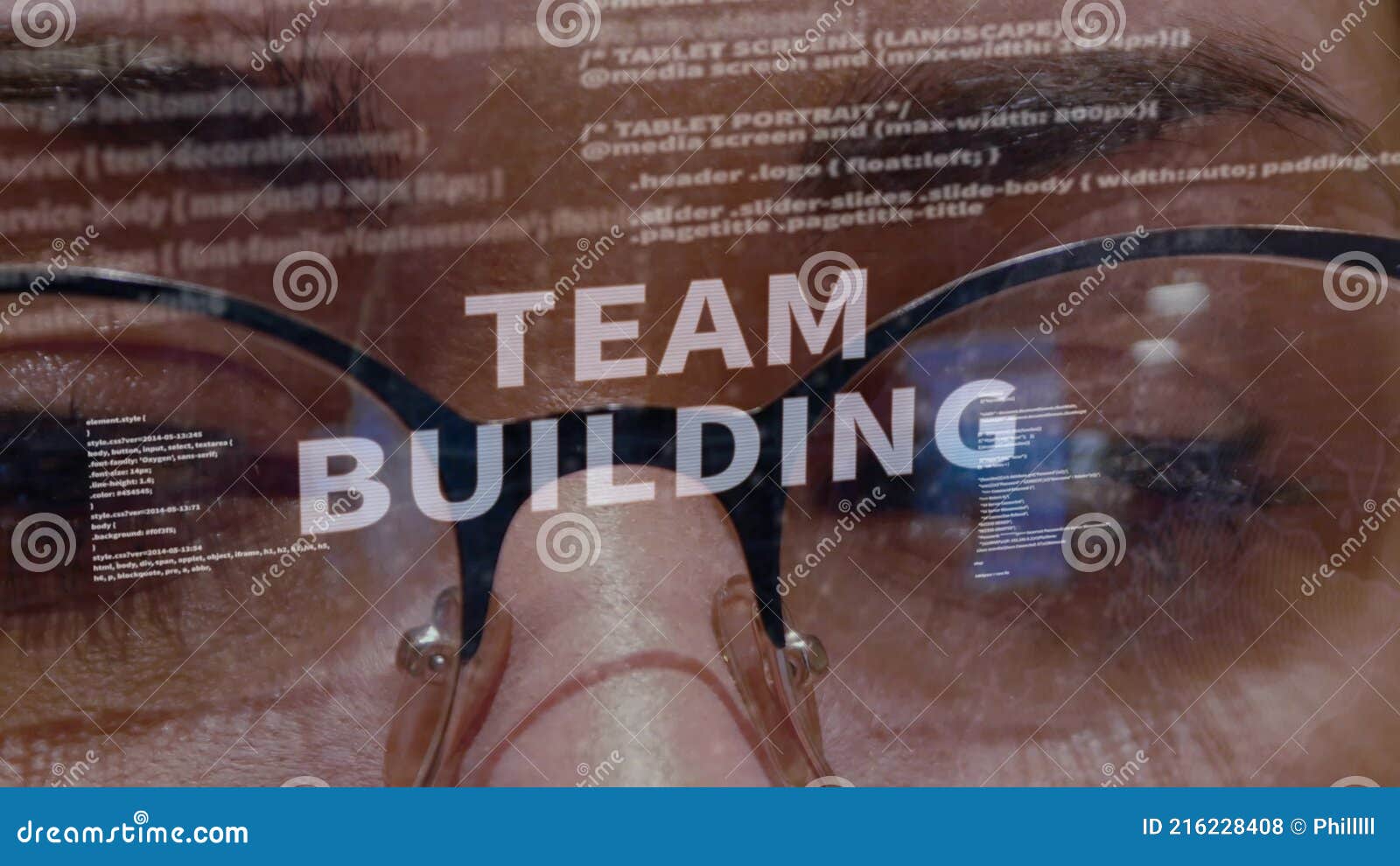 Team Building Text on Background of Developer Stock Footage - Video of ...