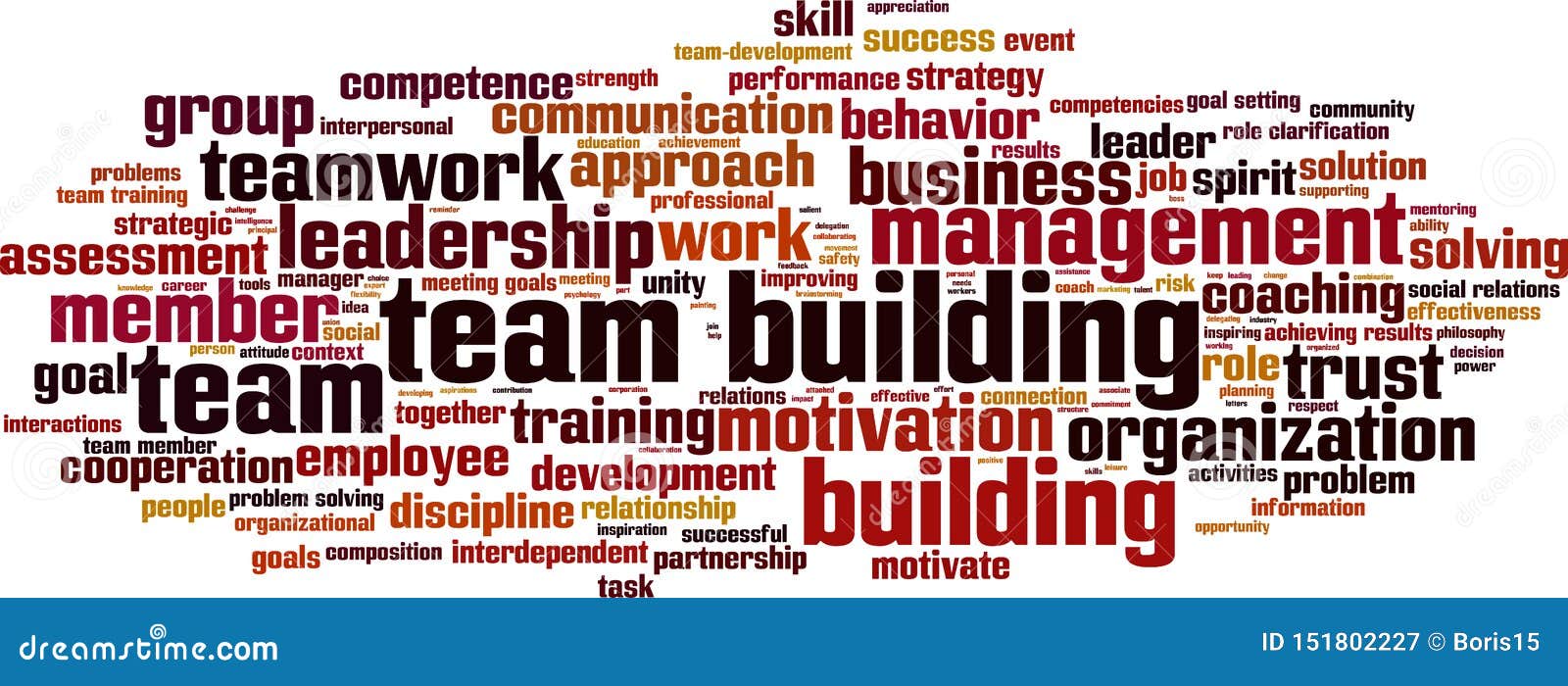 Team building word cloud stock vector. Illustration of interpersonal ...