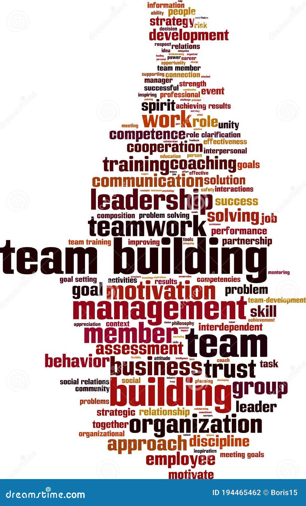 Team building word cloud stock vector. Illustration of composition ...