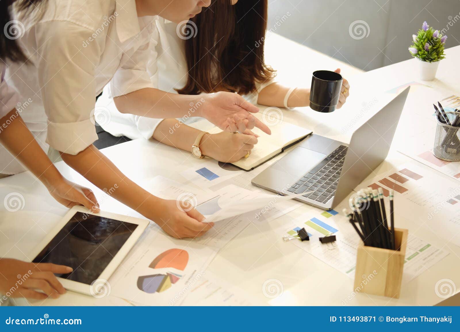 Team of Business Creative Project Idea Meeting. Stock Image - Image of ...