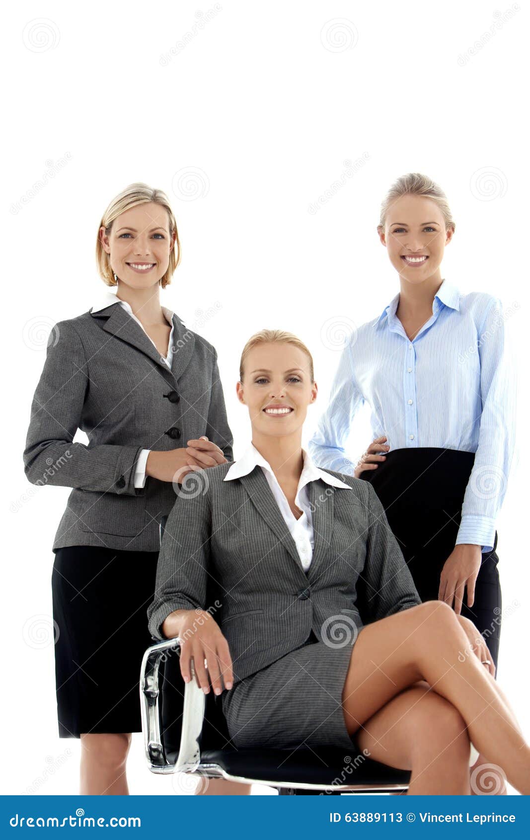 Team Of Business Executive Women Stock Image Image Of Blond